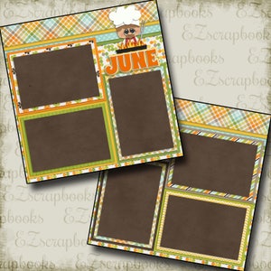 JUNE 2 Premade Scrapbook Pages EZ Layout 361 - Etsy