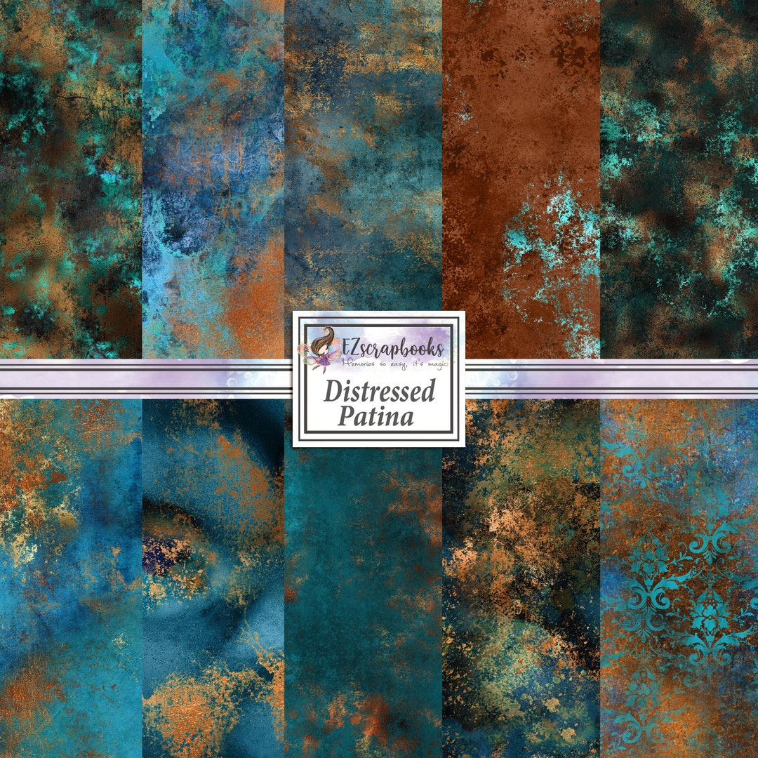 Distressed Patina - 12X12 Paper Pack - 8366 - Etsy