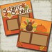 GOBBLE GOBBLE - Thanksgiving - 2 Premade Scrapbook Pages - EZ Layout ...