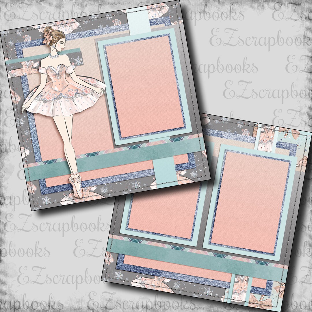 Nutcracker Christmas Clara 2 Premade Scrapbook Pages EZ Layout 23-898 ...