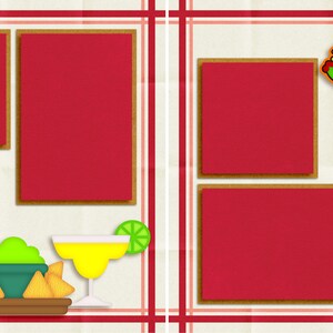 Taco Night - 2 Premade Scrapbook Pages - EZ Layout 4770 - Etsy