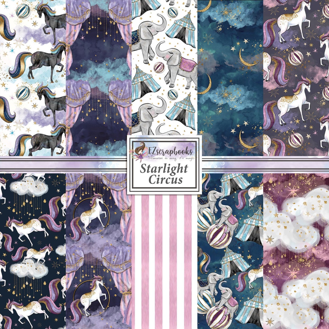 Starlight Circus - 12X12 Paper Pack - 8568 - Etsy