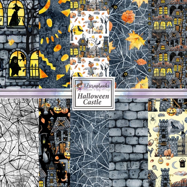Halloween Scrapbook Paper 12x12 - Etsy