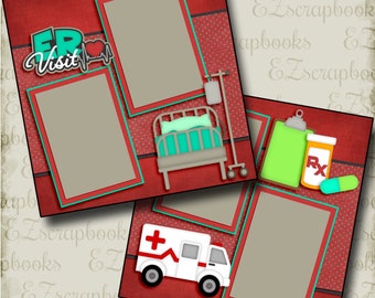 ER VISIT Premade Scrapbook Pages Paper Piecing - Etsy