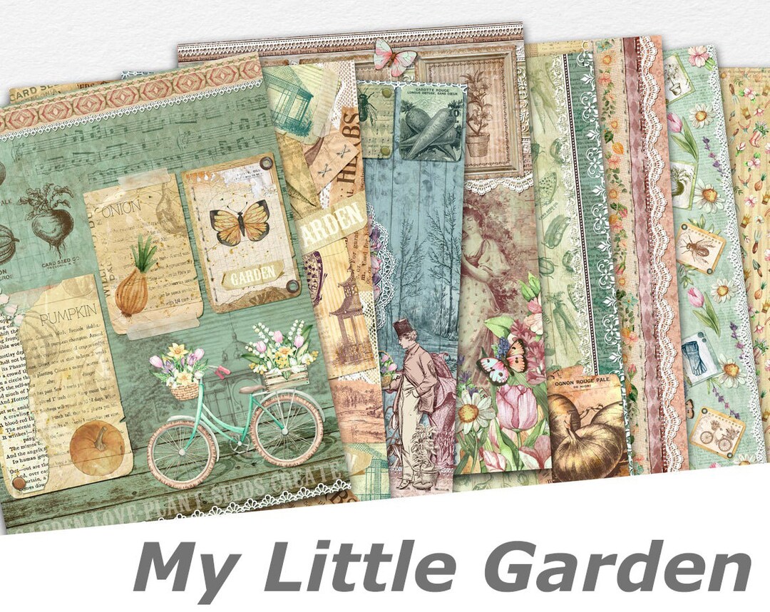 My Little Garden Paper Pack - 7457 - Etsy