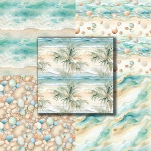 Cool Beaches 12X12 Scrapbook Paper Pack 8821 - Etsy