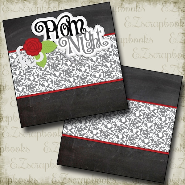 Prom Scrapbook Premade - Etsy