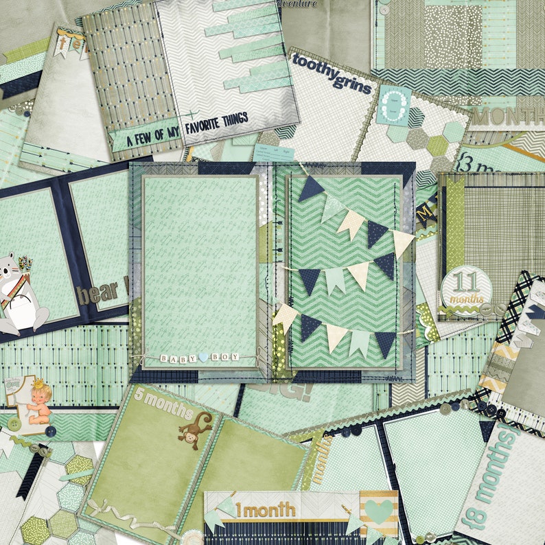 Baby Boy First Year Journal INSTANT DOWNLOAD | Etsy