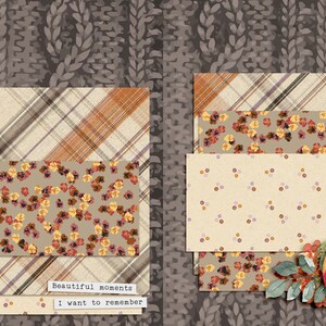 Beautiful Moments of Fall - Background Pages - Digital Scrapbook Page ...