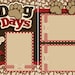 Dog Days - Dog - 2 Premade Scrapbook Pages - EZ Layout 5510 - Etsy