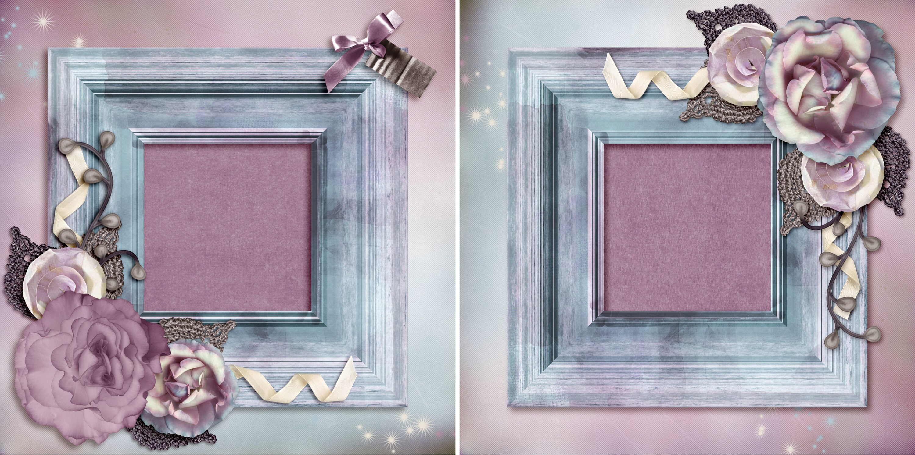 Sweet Violet 2 Premade Scrapbook Pages EZ Layout 3878 | Etsy