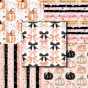 Cute Pink Halloween - 12X12 Paper Pack - 8986 - Etsy