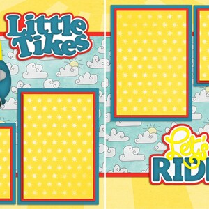 LITTLE TYKES Boy - 2 Premade Scrapbook Pages - EZ Layout 484 - Etsy