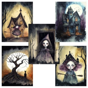 Spooky Watercolor Journal Paper Pack - EZ Journal 23-7130 - Etsy