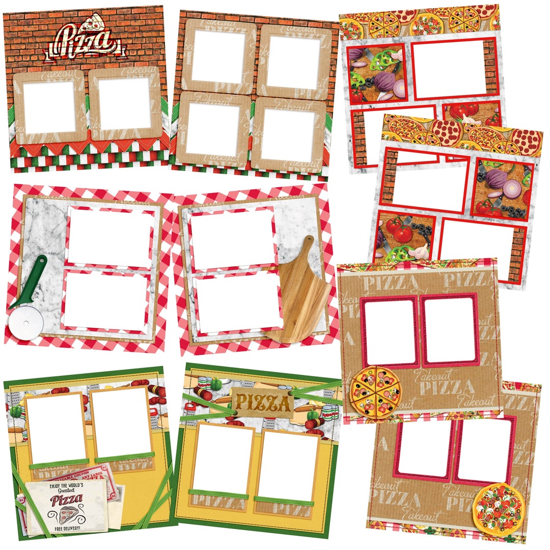 World's Greatest Pizza EZ Quick Pages - Digital Scrapbook Quick Page ...
