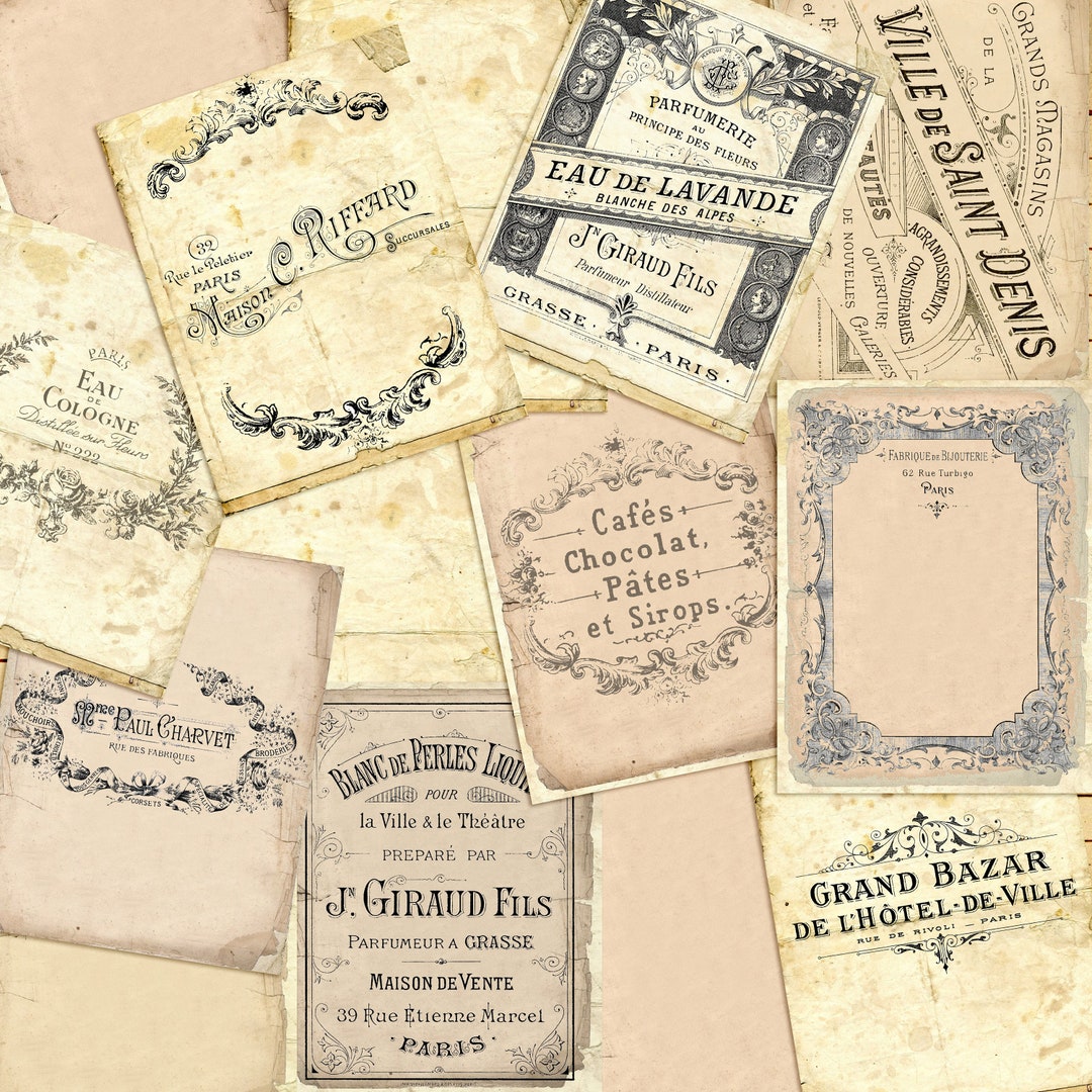 French Script Paper Pack - 7447 - Etsy