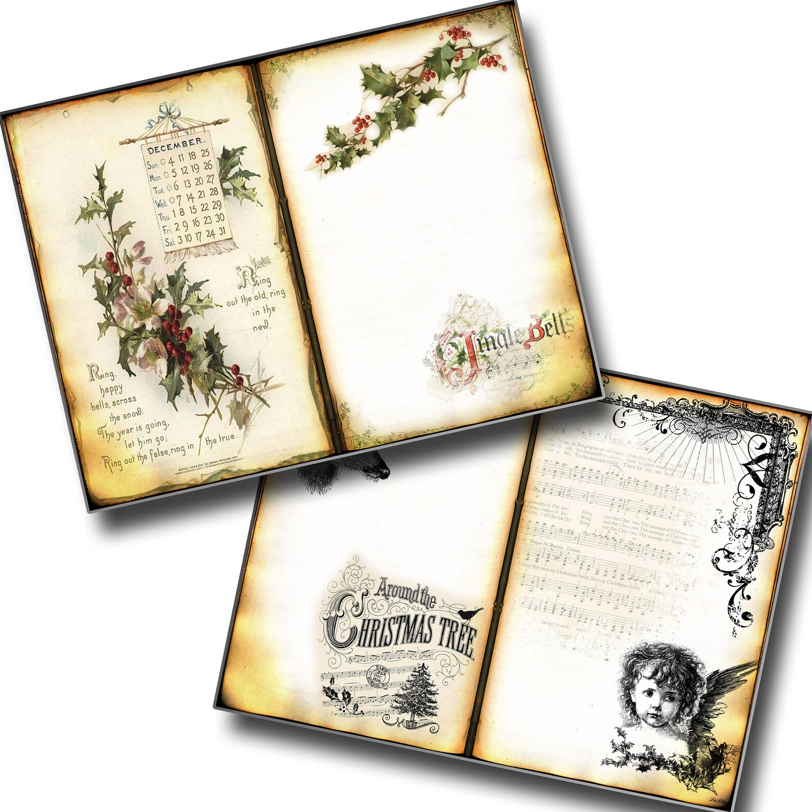 Christmas Journal Kit DIY EZ Journal 7003 | Etsy