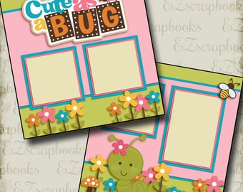 CUTE as a BUG Boy 2 Premade Scrapbook Pages EZ Layout 2486 | Etsy