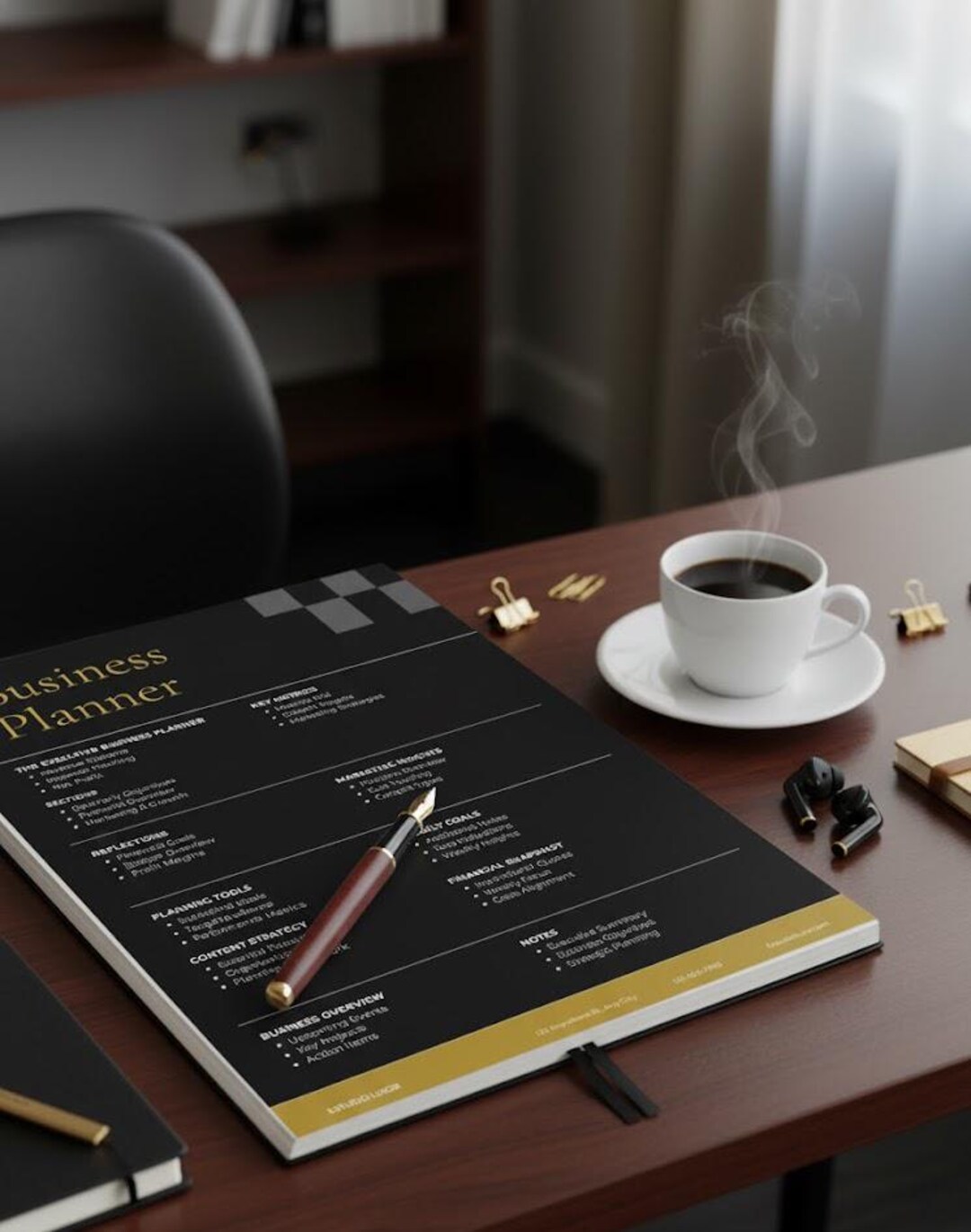 The Executive Business Planner | Printable Business Templates, Invoice ...