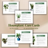 Potted Plant Printable Letter Paper, House Plants, Succulents, Writing ...