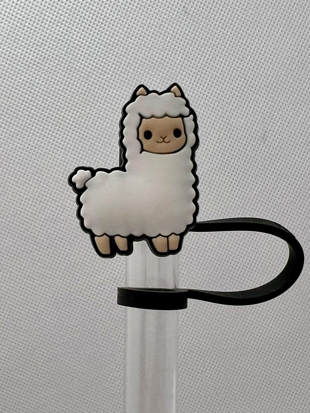 Llama Straw Topper 10mm - Etsy