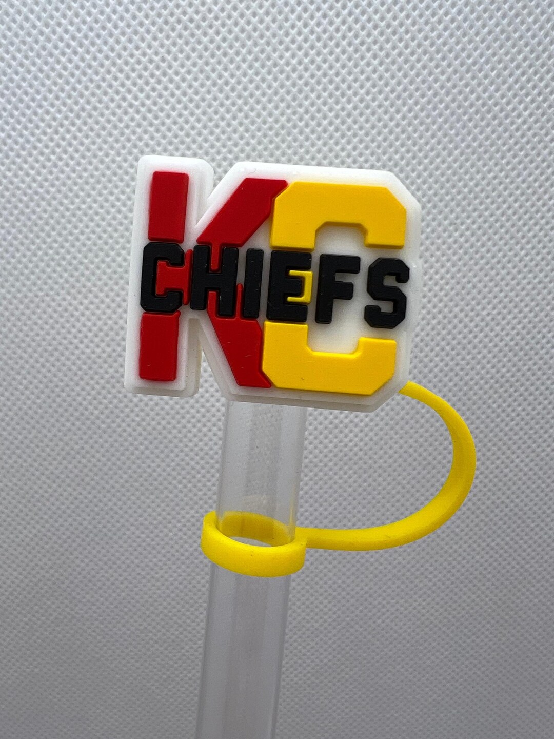 Kc Chiefs Letters Silicone Straw Topper 10mm - Etsy
