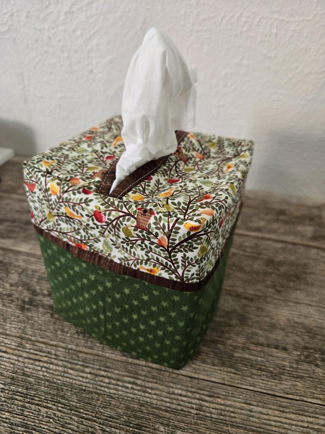 Birds in a Pear Tree Decorative Square Tissue Box Cover - Etsy