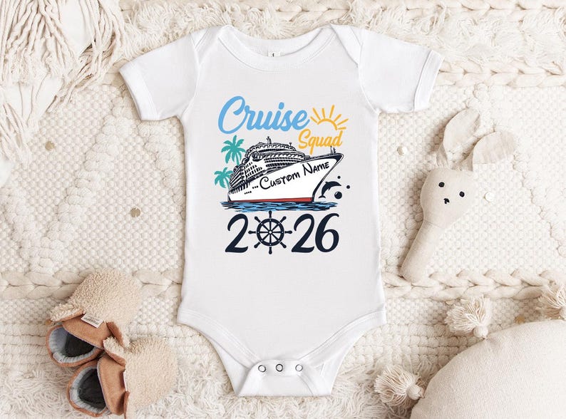 Cruise Squad 2026 DTF Transfer: Custom Name Vacation Ship Shirt Decal ...