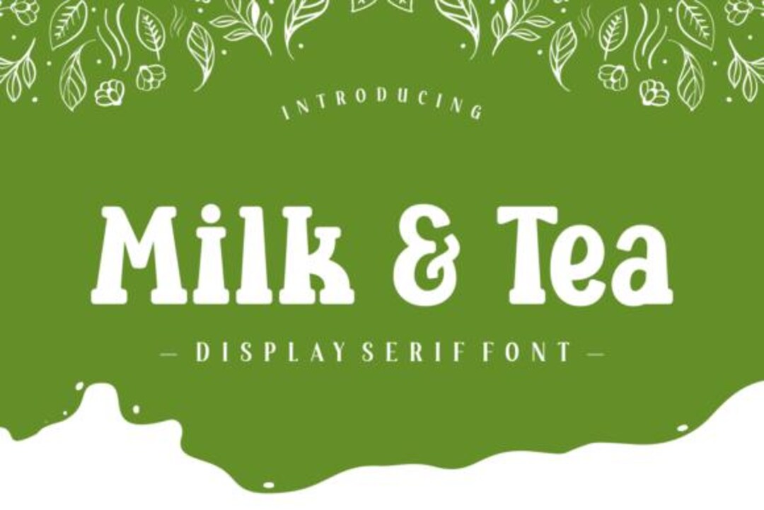 Milk & Tea Font - Etsy