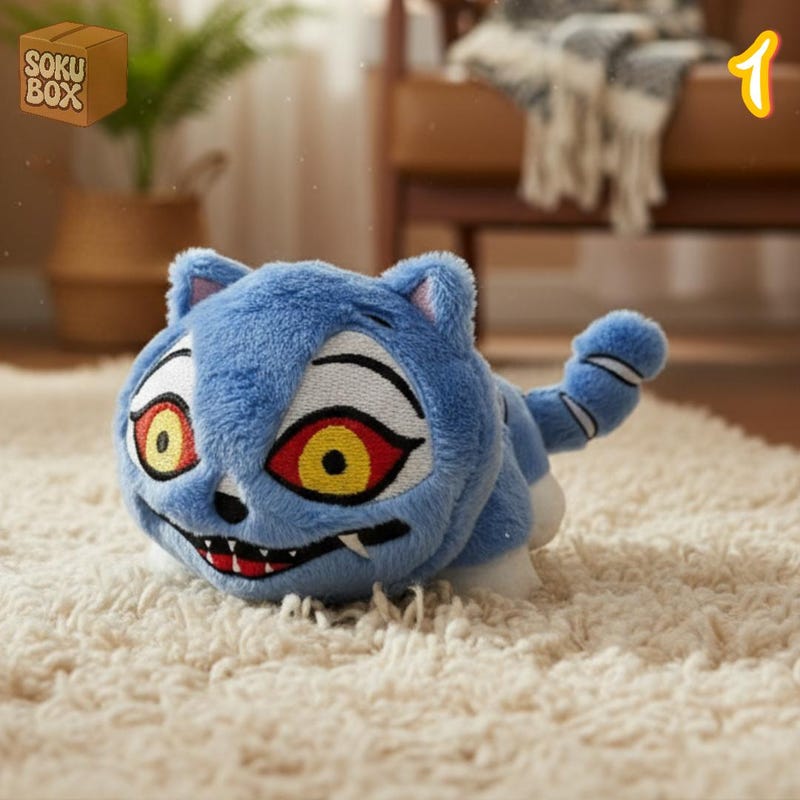 Kpop demon hunters demon cat plush - Etsy.de