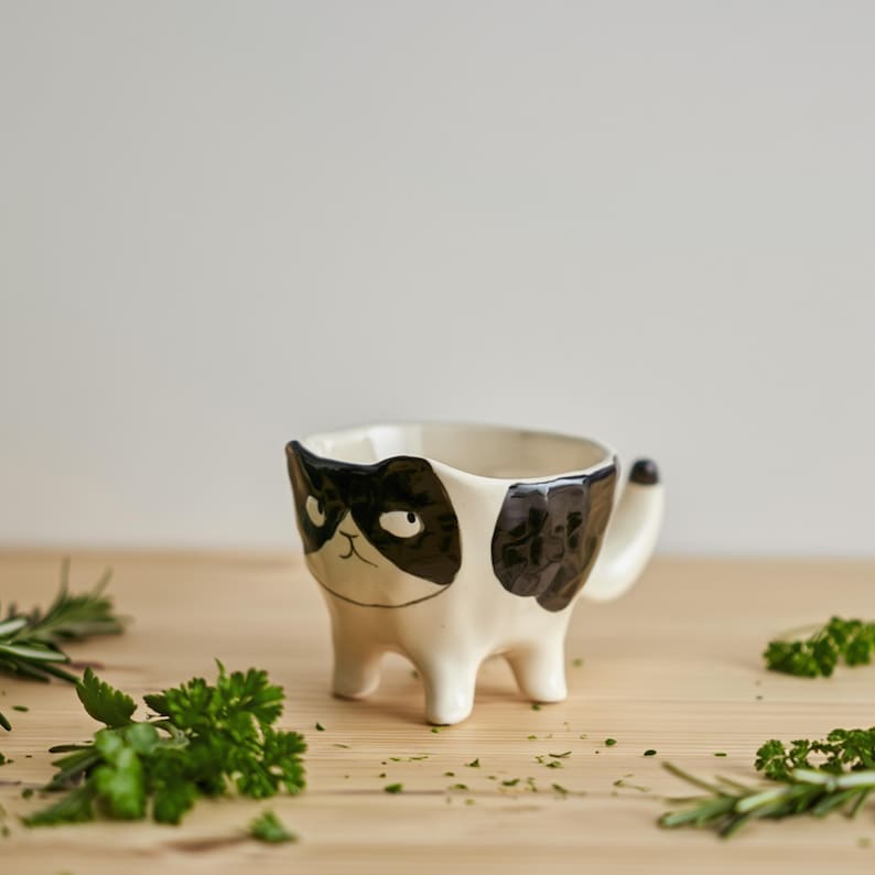 Handmade Cat Espresso Cup | Ceramic Animal Mug, Cat Lover Gift - Etsy