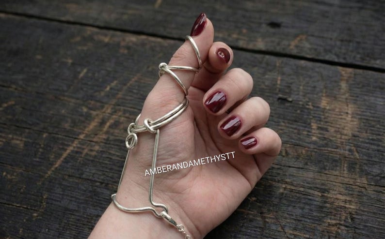 Aesthetic German Silver MCP Thumb Splint Ring for Hypermobility ...