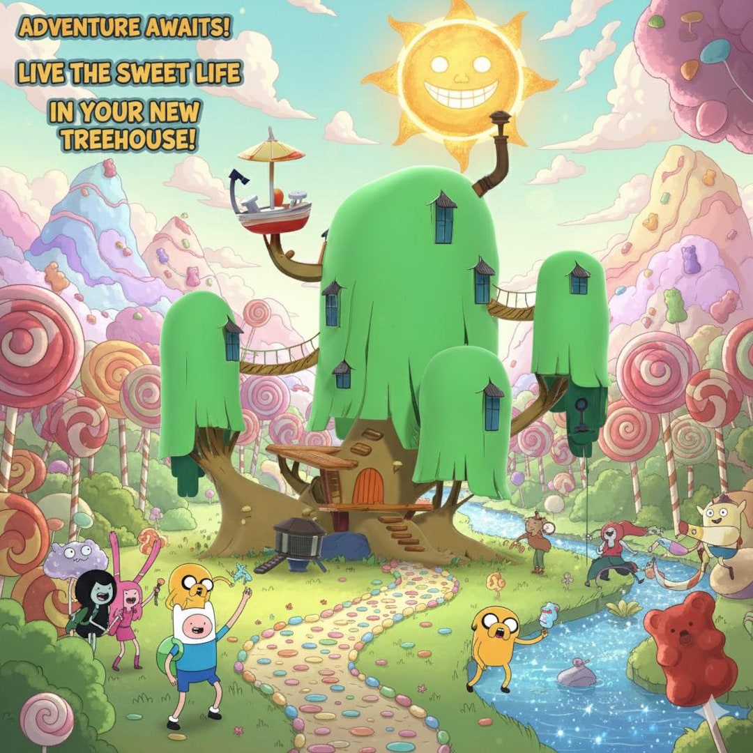 Candy Land Treehouse STL File – Fantasy Diorama 3D Print (digital ...