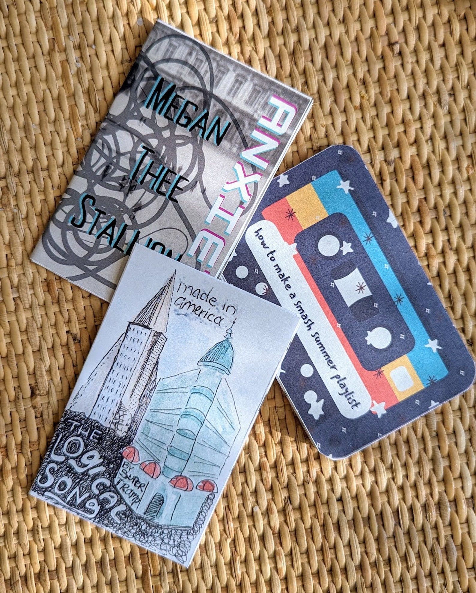 Lyric Book Mini-zine Trio Pack Set of Three Music Zines Sticker ...