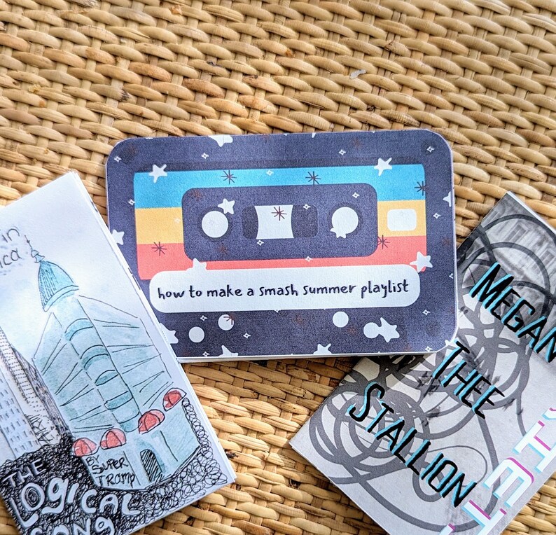 Lyric Book Mini-zine Trio Pack Set of Three Music Zines Sticker ...