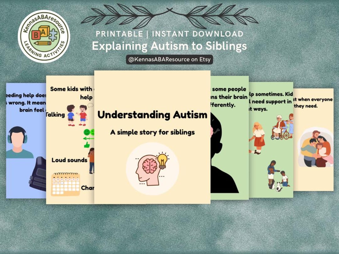 Autism Social Story: Sibling Social Story About Autism | Explaining ...