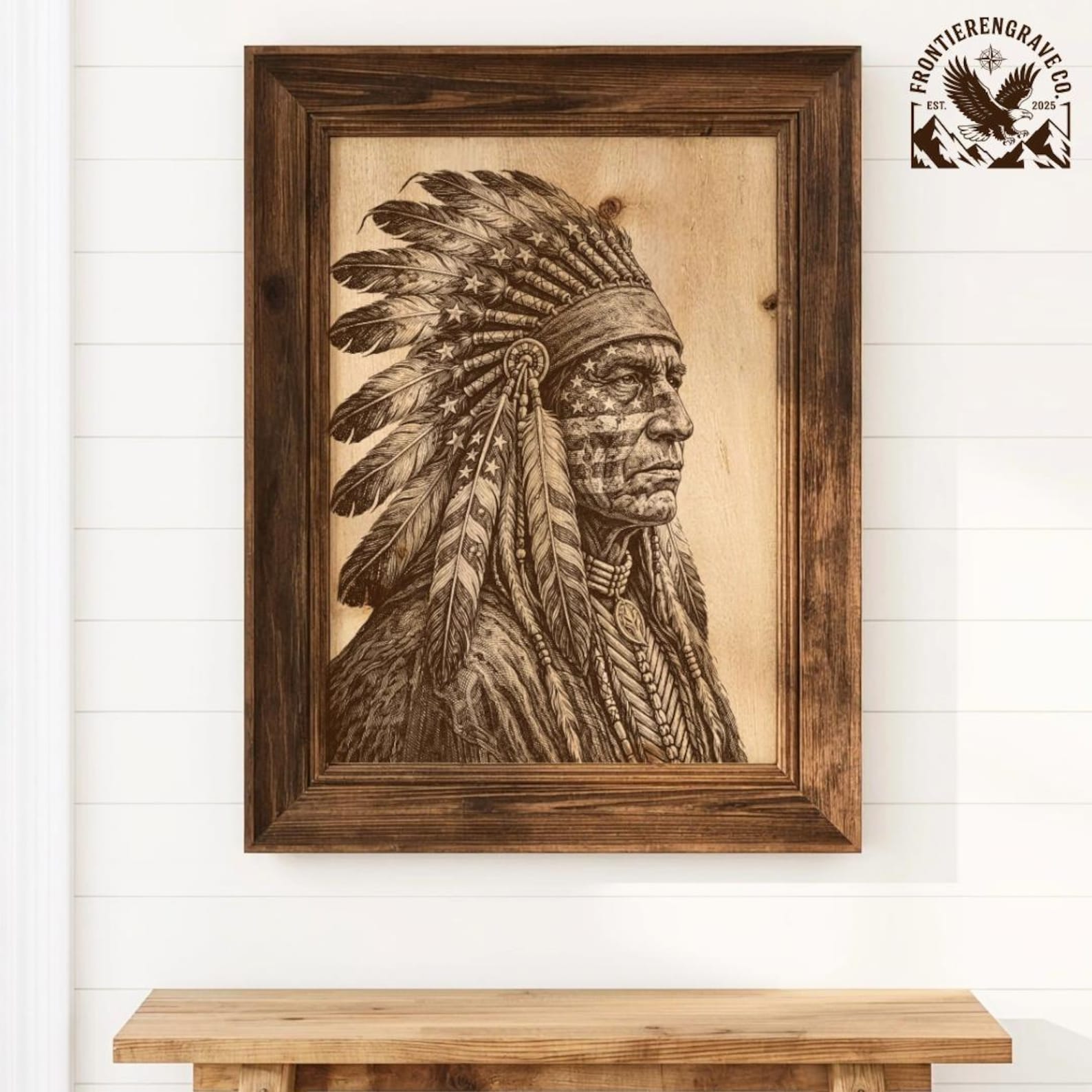 Patriotic Native American Chief PNG | American Flag Face Paint SVG ...