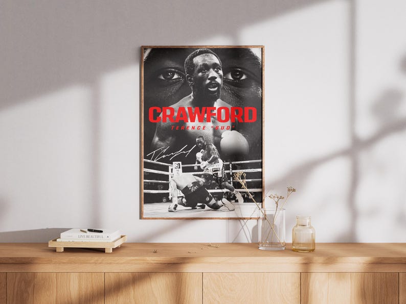 Terence Crawford Poster, Boxing Wall Print, Digital Download, Boxer ...