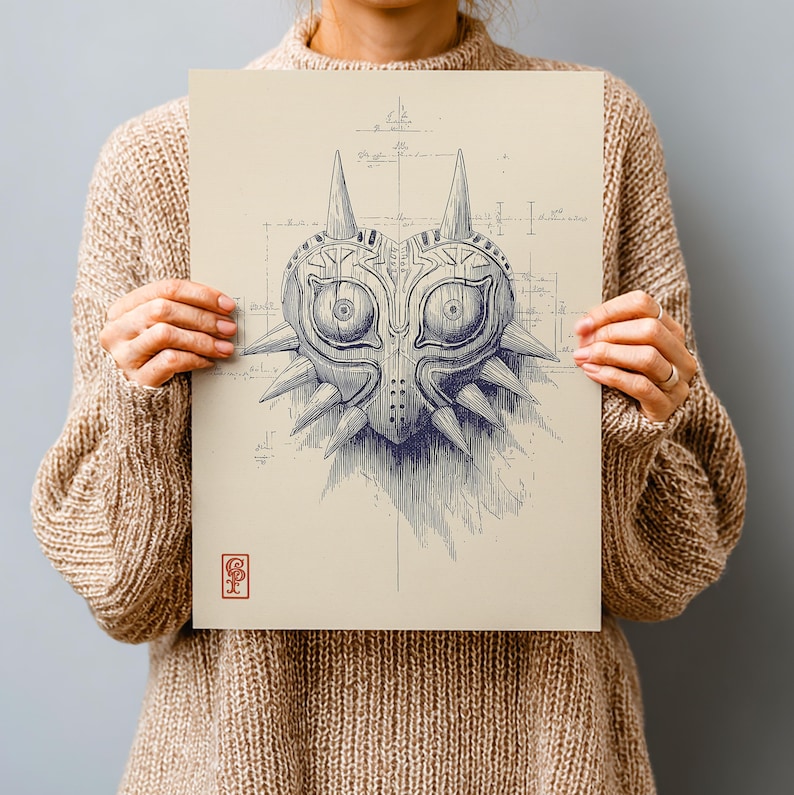 Majora's Mask Printable Wall Art: Zelda Gaming Decor (digital Download ...