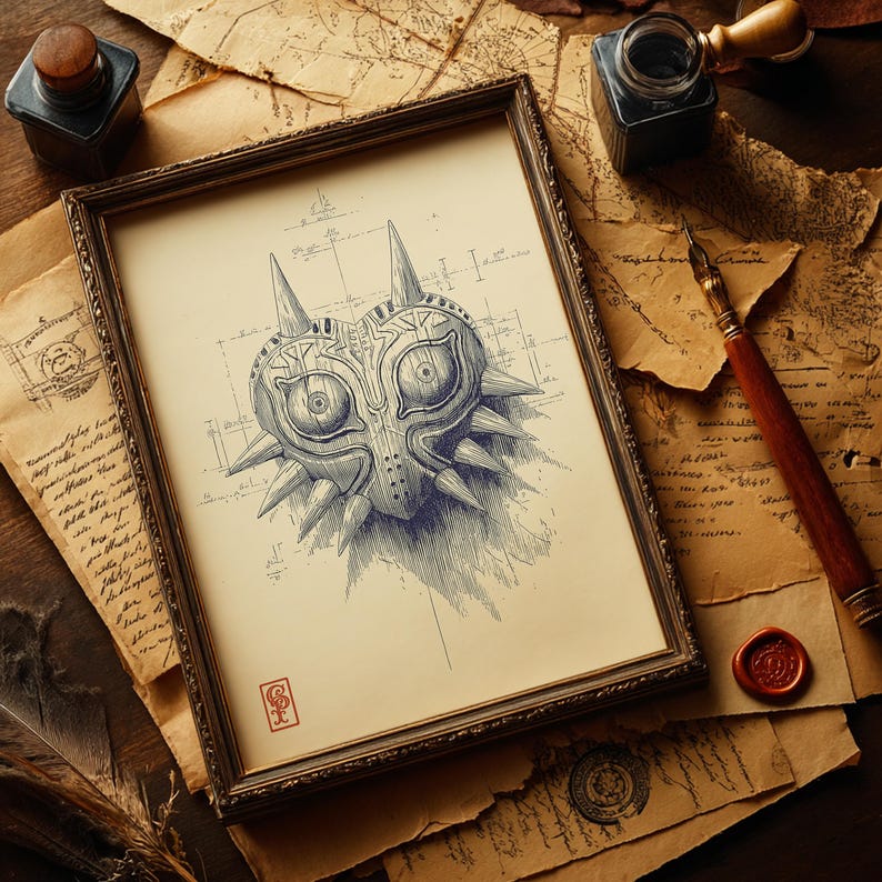 Majora's Mask Printable Wall Art: Zelda Gaming Decor (digital Download ...