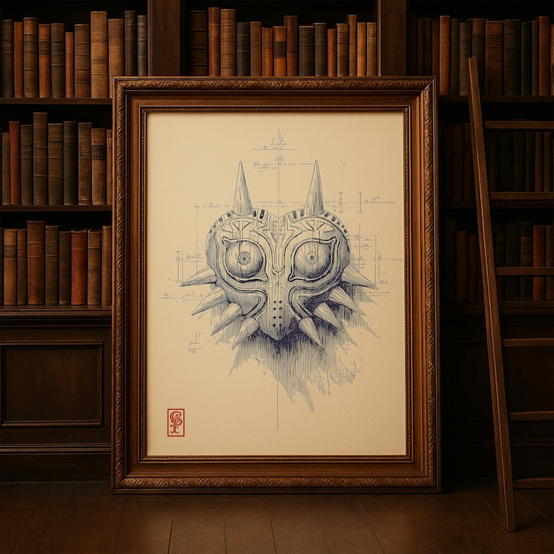 Majora's Mask Printable Wall Art: Zelda Gaming Decor (digital Download ...
