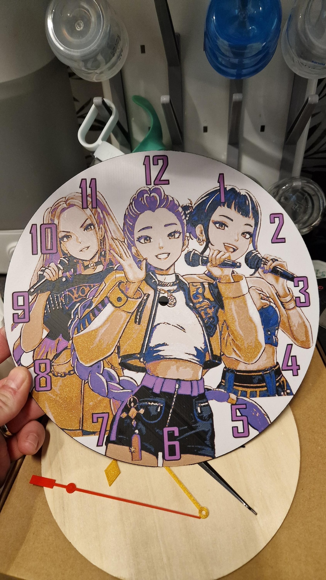 Custom K-pop Anime 3D Printed Desk Clock-personalized Music Fan Gift ...