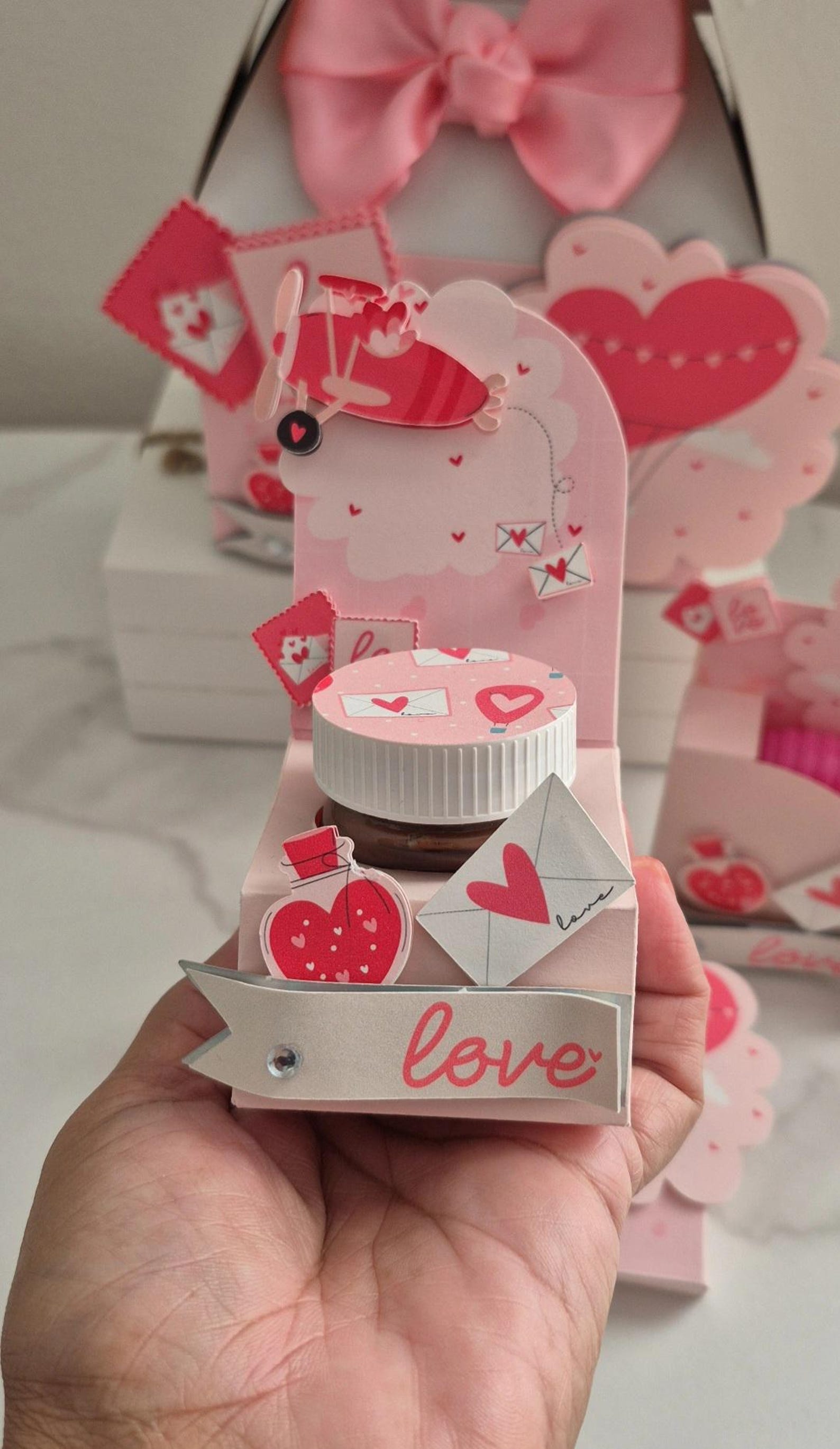 Personalized Mini Nutella Jar - Valentine's Day Favor Box - Etsy