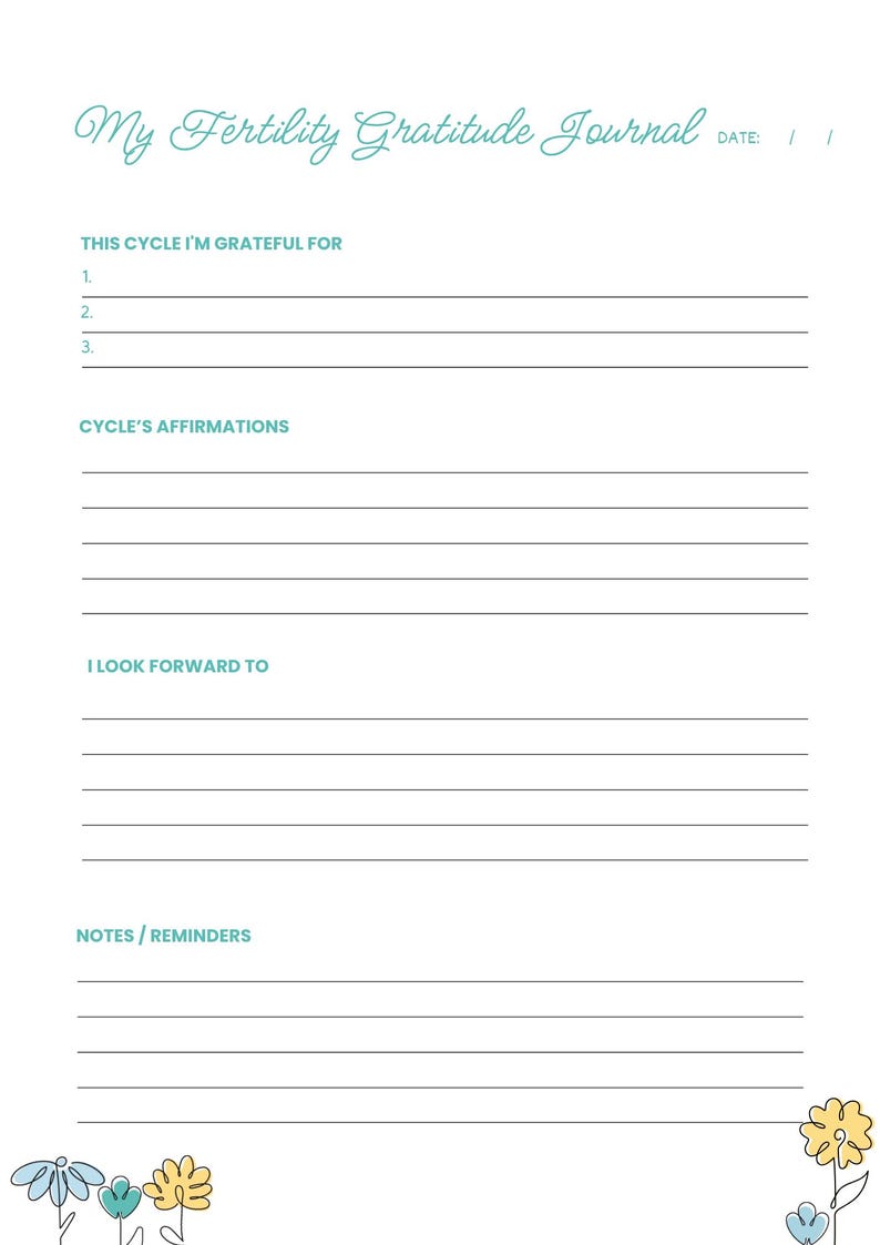 Ovulation Tracker Printable, Fertility Planner PDF, TTC Cycle Tracker ...