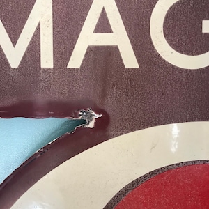 RARE! Large 1930s Magnet Ales Enamel Sign United Kingdom 30" X 45" Pub ...