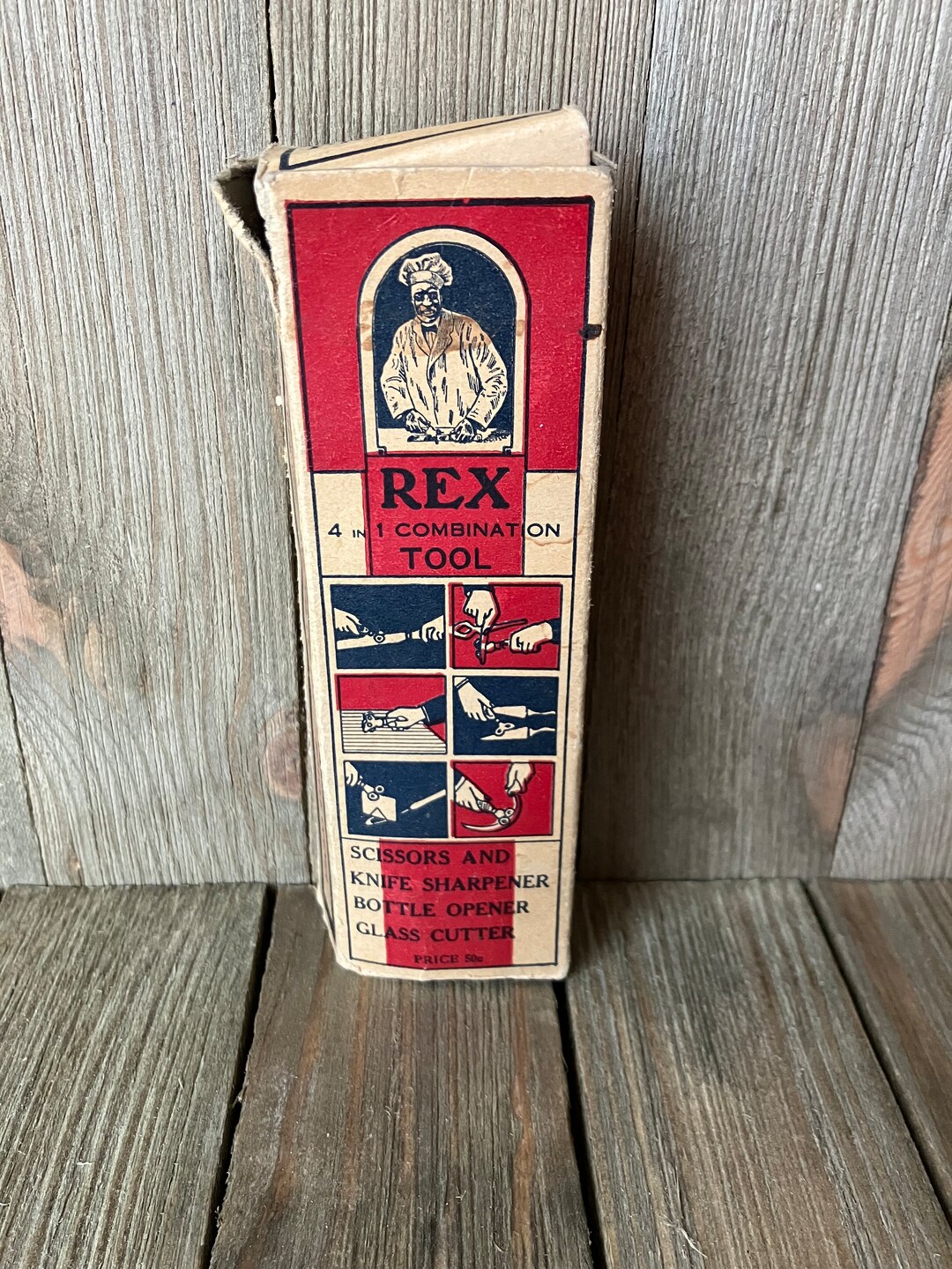 Vintage Rex 4-in-1 Combination Sharpener Scissors Knife Glass Cutter - Etsy