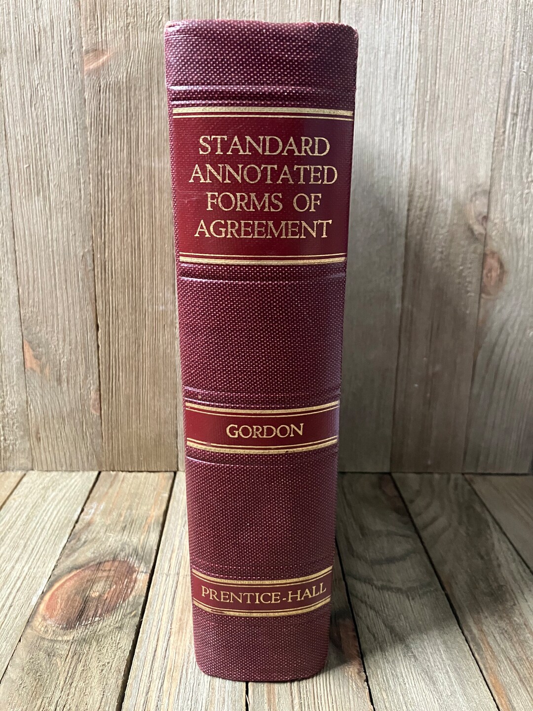Vintage 1930s Law Contract Reference Book - Gordon’s Standard Annotated ...