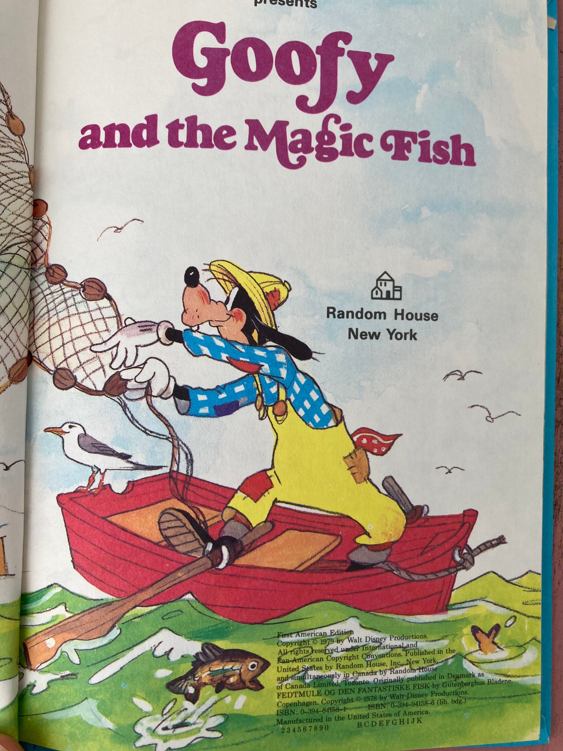Vintage Children’s Book - Goofy and the Magic Fish Walt Disney ...