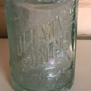 SCARCE! 1924 Antique Embossed DELAWARE PUNCH Soda Bottle Fowler ...