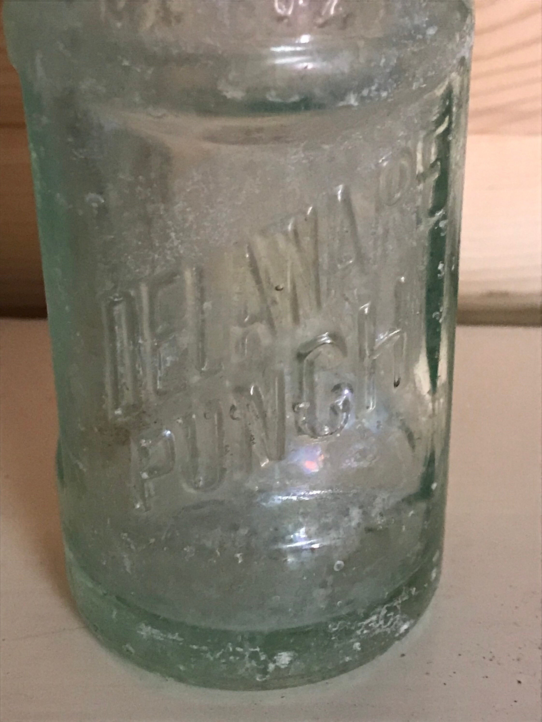 SCARCE! 1924 Antique Embossed DELAWARE PUNCH Soda Bottle Fowler ...